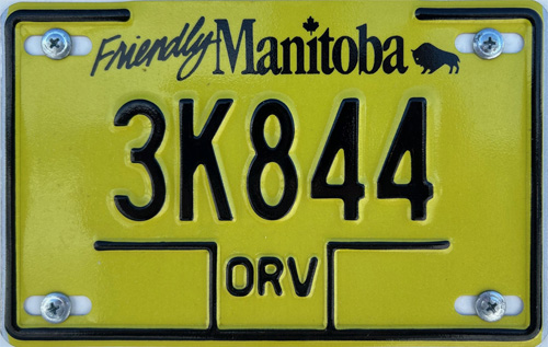 Manitoba licence plates
