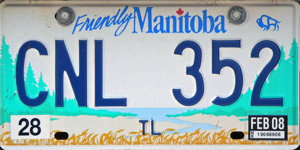 Manitoba licence plates