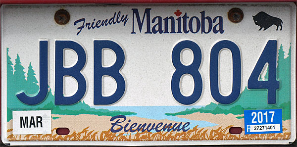 Manitoba license plates