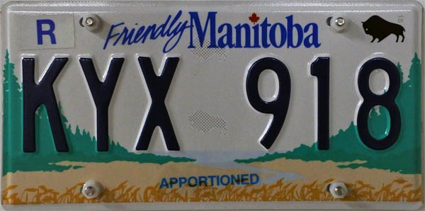 Manitoba license plates