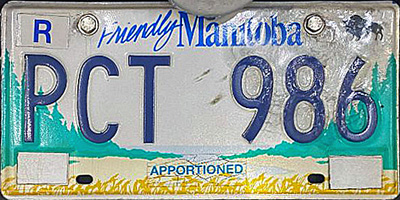 Manitoba license plates