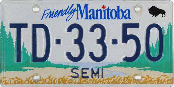 Manitoba licence plates